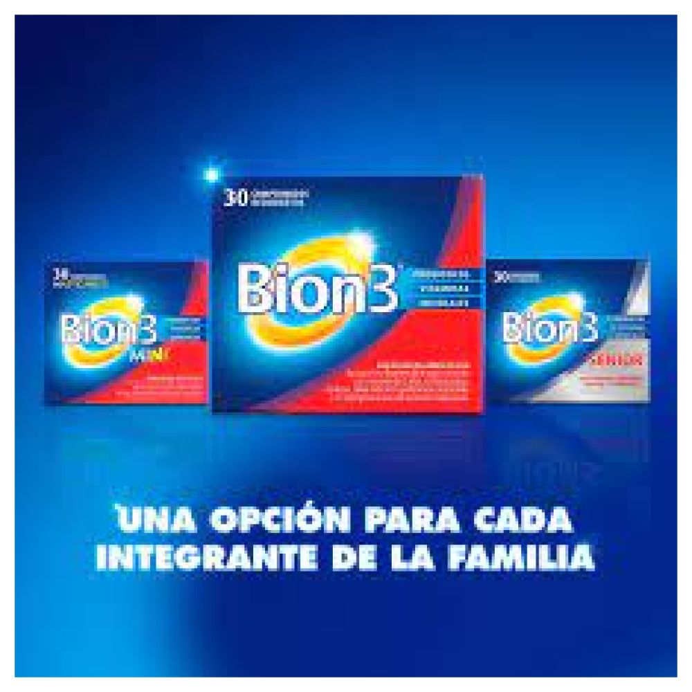 Bion3 Suplemento Alimentario 30 Comprimidos Recubierto | Perfumeria Milagros