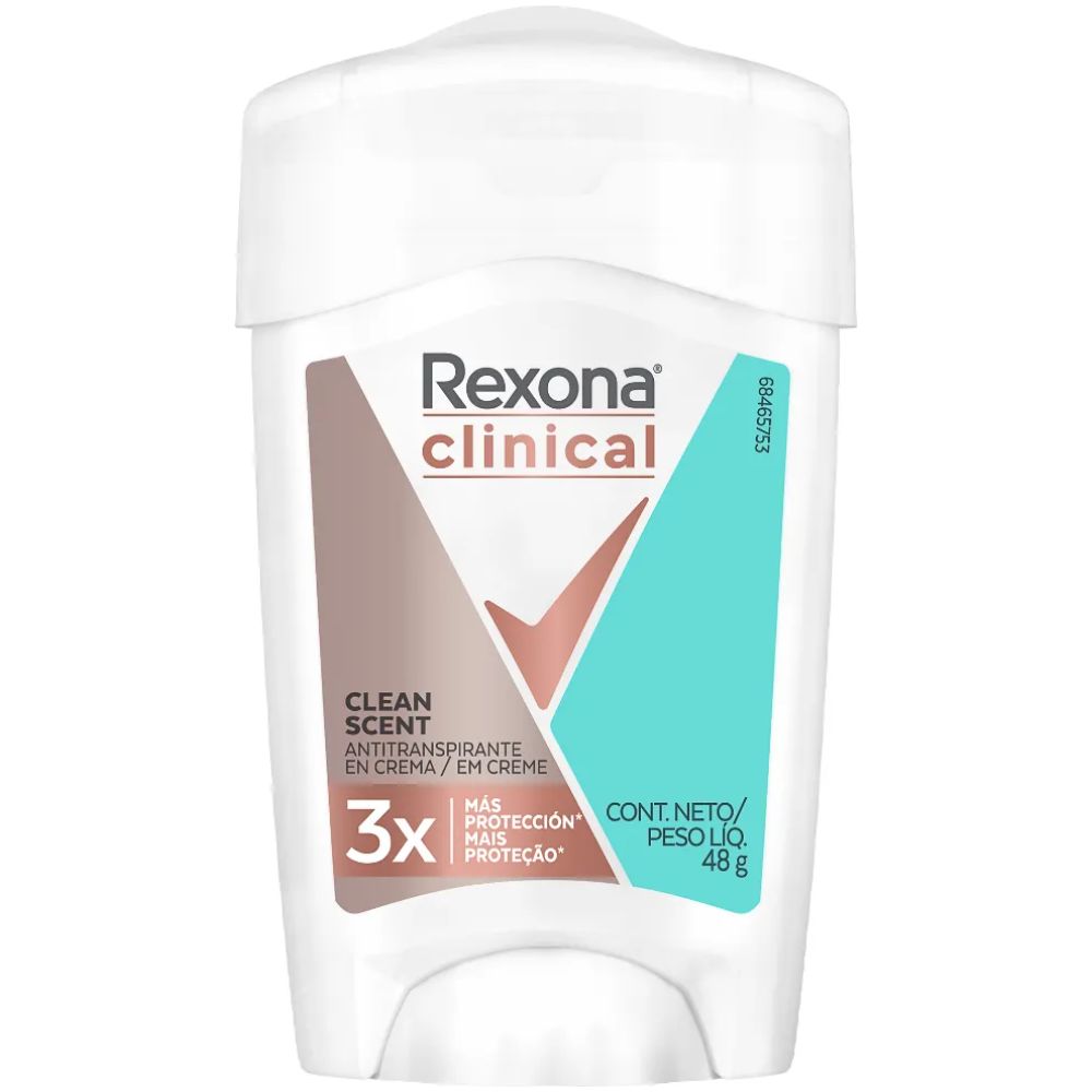Rexona Clinical Antitranspirante Crema Clean Scent 48g | Perfumeria ...