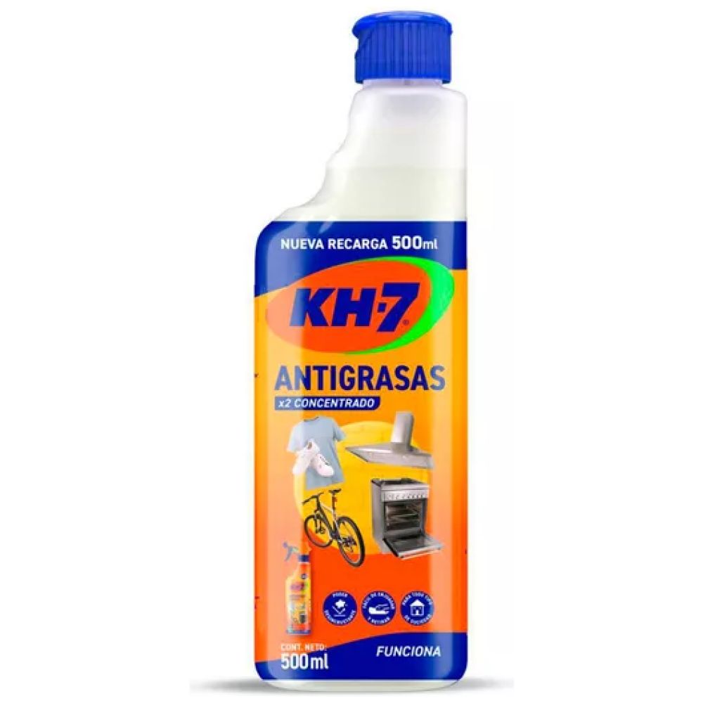Limpiador Antigrasas Concentrado Recarga Botella 500Ml Kh-7 | Perfumeria Milagros